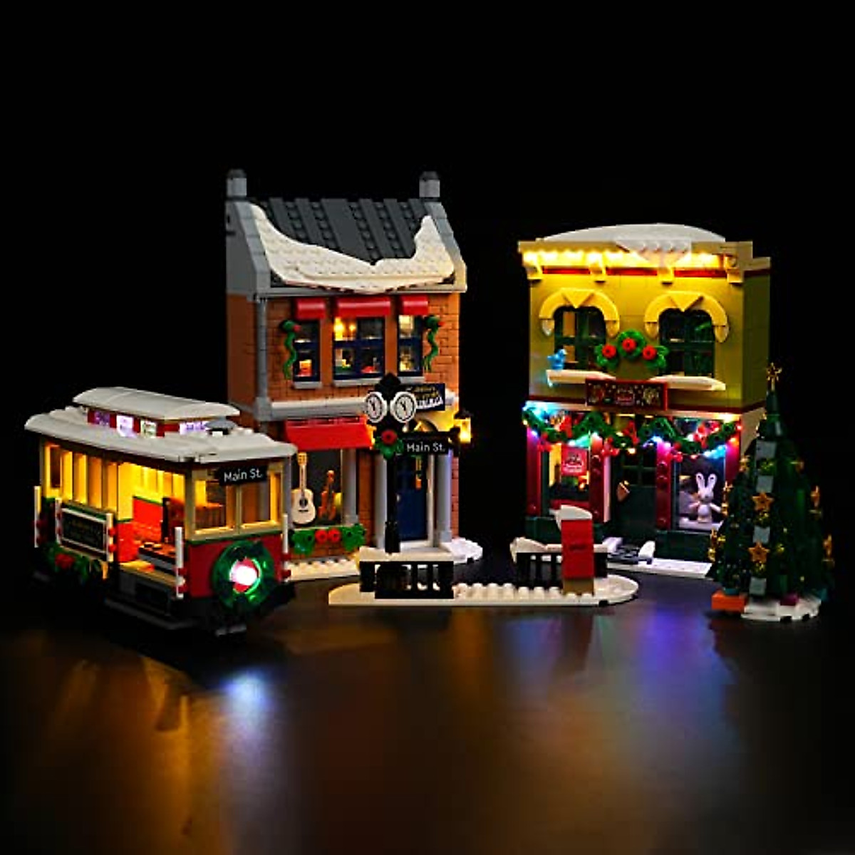BrickBling LED Light Compatible with Lego 10308 Holiday Main Street Building Set Creative Lights, Gift Idea Compatible with Lego Fans (Without Model)