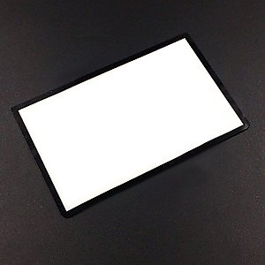 Replacement Glass Top Upper Screen Frame Lens Cover LCD Screen Protector With Adhesive For New 3DS XL LL 2015 Console Black