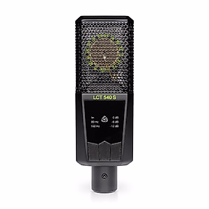 LEWITT LCT 540 S Large-Diaphragm Studio Condenser Microphone - Ultra low self-noise - Ideal for extreme processing - Low-cut filter and attenuation - Military spec transport case included