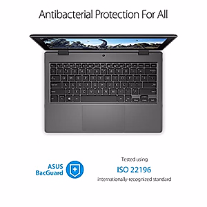 ASUS BR1100 Laptop, 11.6" HD Anti-Glare Touchscreen Display, Intel Celeron N4500, 4GB RAM, 64GB Storage, MIL-STD 810H Durability, TPM 2.0, Windows 10 Pro, Dark Grey, Stylus Included, BR1100FKA-502YT