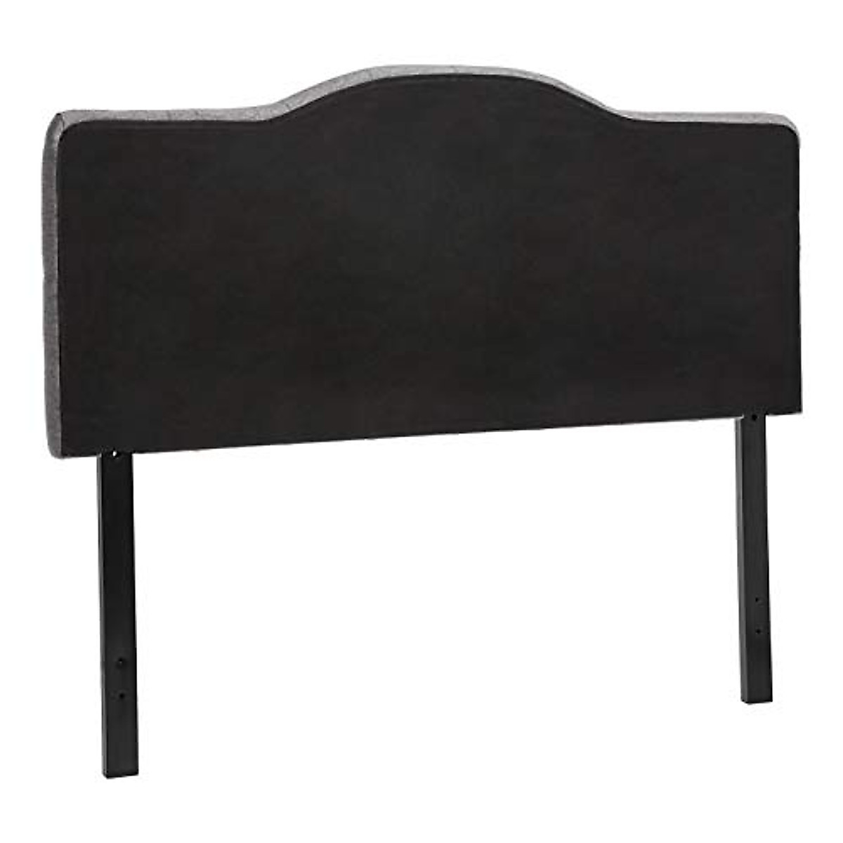 FIRST HILL FHW Upholstered Tufted Headboard, 62 x 4 x 58 inches, Gray