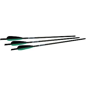 Barnett Outdoors Carbon Crossbow Arrows 5-Pack, Lightweight Hunting Bolts with Half-Moon Nock and Field Points, 22"