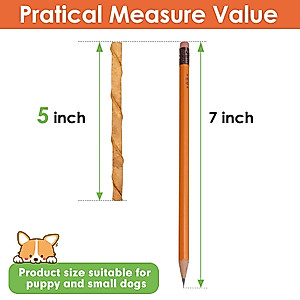 MON2SUN Dog Rawhide Twist Sticks Chicken Flavor 5 Inch Thin Sticks Rawhide Chews Dog Treats for Puppy and Small Dogs 120 Count