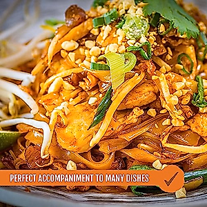 Best Of Thailand Authentic Pad Thai Sauce - Rich Tamarind Flavor, Tangy, Sweet, Savory | Ideal for Noodles, Stir-Fries [NO MSG] | Kosher, Fat-Free | 2-Pack 23.65 Fl Oz