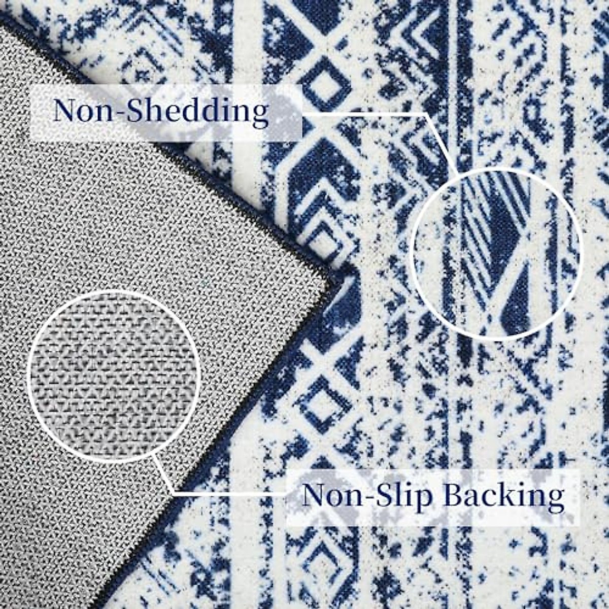 IMINROME Washable Rug 8x10 Bohemian Large Rug Abstract Area Rug for Living Room Washable Bedroom Rug Non-Shedding Large Area Rug Abstract Rug Non-Slip Carpet for Nursery Room Home Office