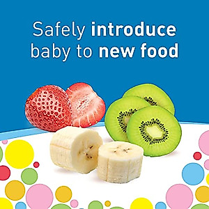 Dr. Brown's Designed to Nourish, Fresh Firsts Silicone Feeder, Mint and Grey, 2-Pack with Soft-Grip Spoon and Fork Set, Teal