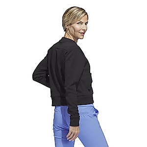 adidas Women's Standard Knit Bomber Jacket, Black, X-Large