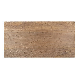 Kate and Laurel Xyler Round Wood and Metal Drink Table, 10 x 10 x 24, Walnut Brown Wood and Antique Brass, Mid-Century Plant Pedestal Table for Storage and Display