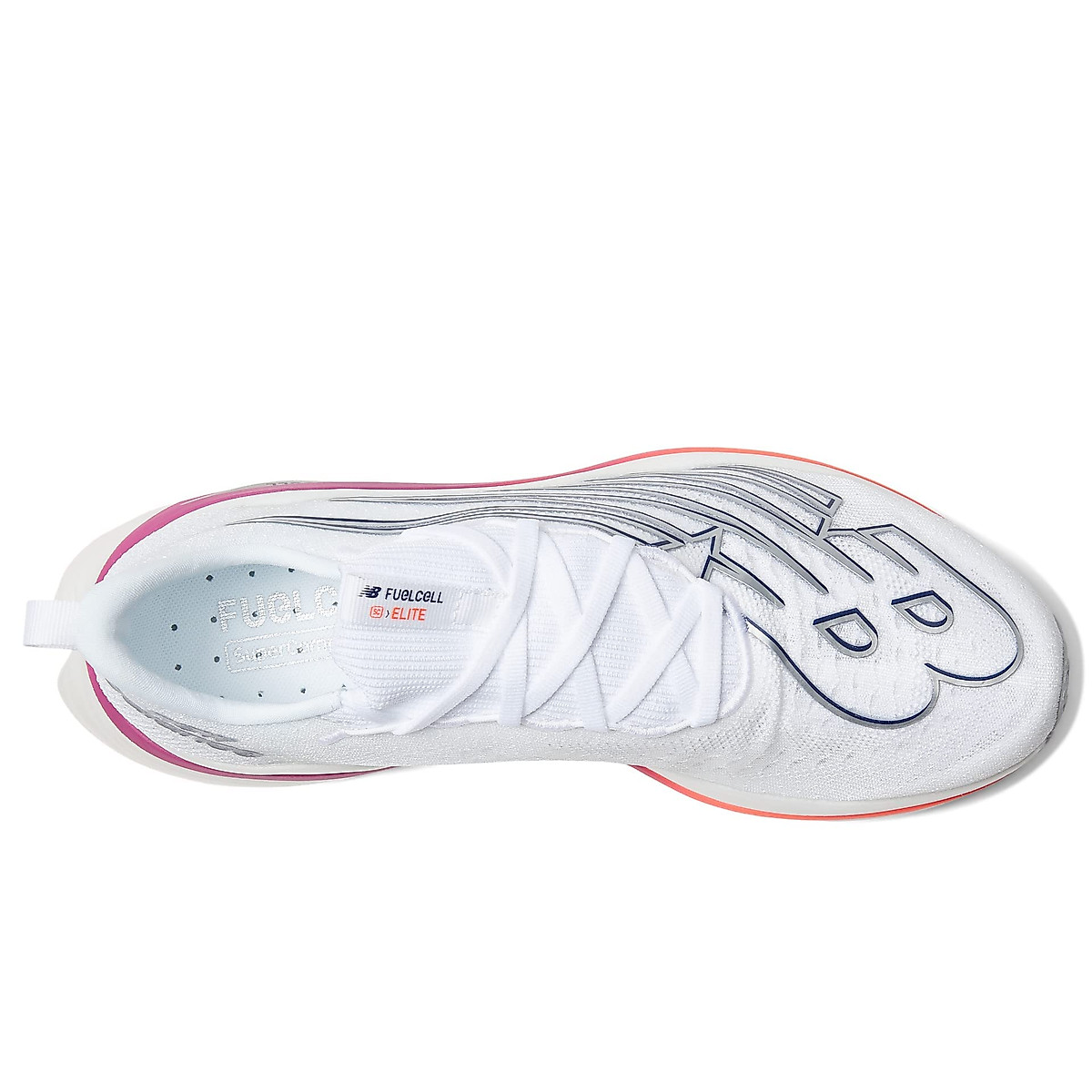 New Balance Men's FuelCell SuperComp Elite V3 Running Shoe, White/Victory Blue, 9