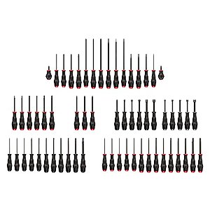 TEKTON High-Torque Black Oxide Blade Screwdriver and Nut Driver Set (61-Piece) | DRV41237 | Made in USA