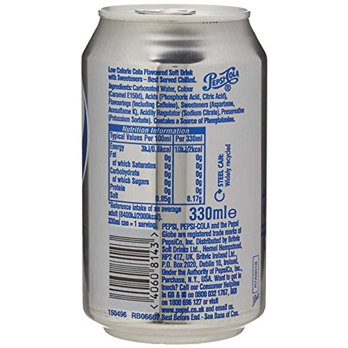 Pepsi Diet 330ML CANS PK24 202428