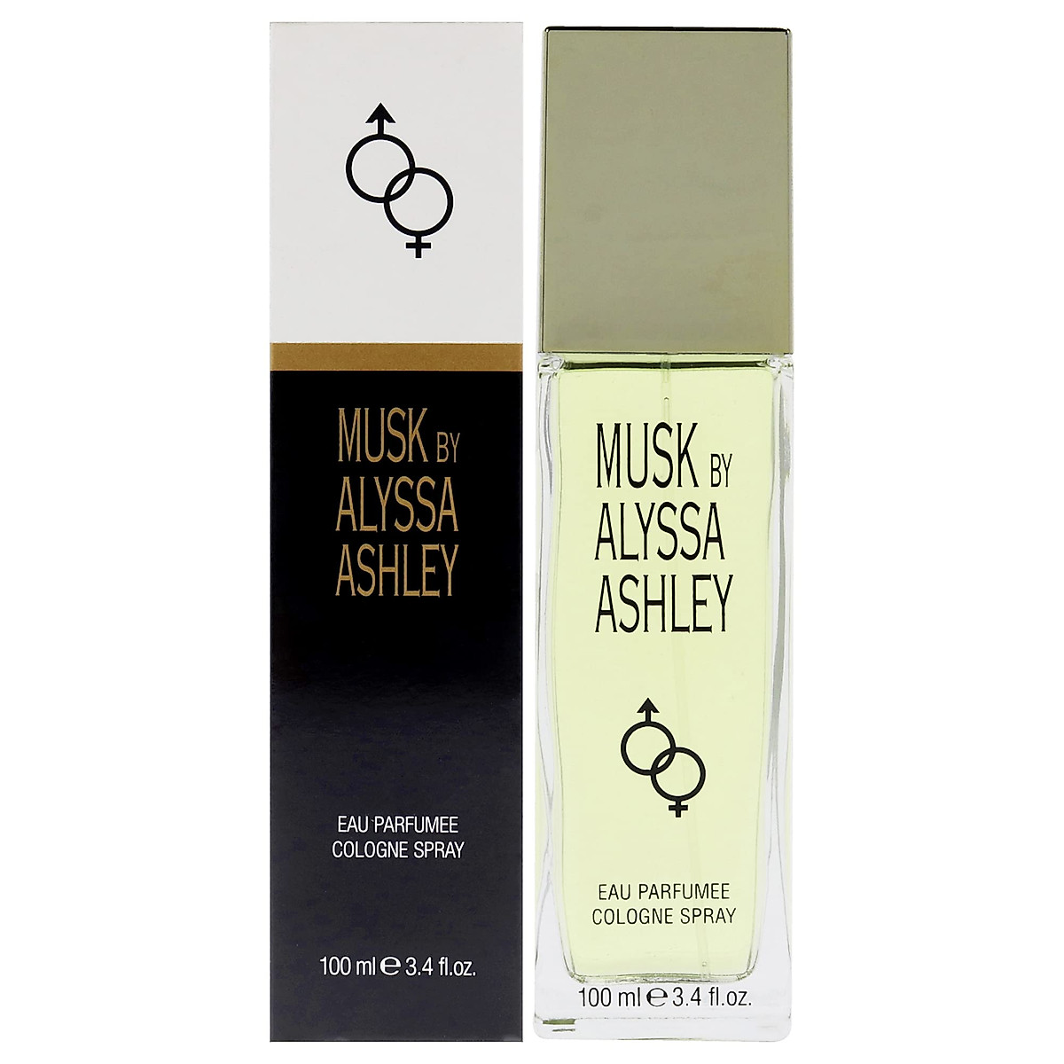 Alyssa Ashley Musk - Perfume for Men and Women with Citrus and Sicilian Bergamot - Long Lasting - Womens Fragrances - 3.4 oz Cologne Spray