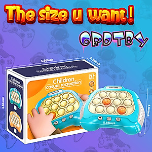ORDTBY Handheld Travel Pop It Pro Games for Kids Electronic Fidgets Games Boy Girl, Gift for3 4 5 6 7 8 Year Old Boys Birthday Xmas, Light Up Pop It Game and Fidget Toys for Teen Boys 8-12