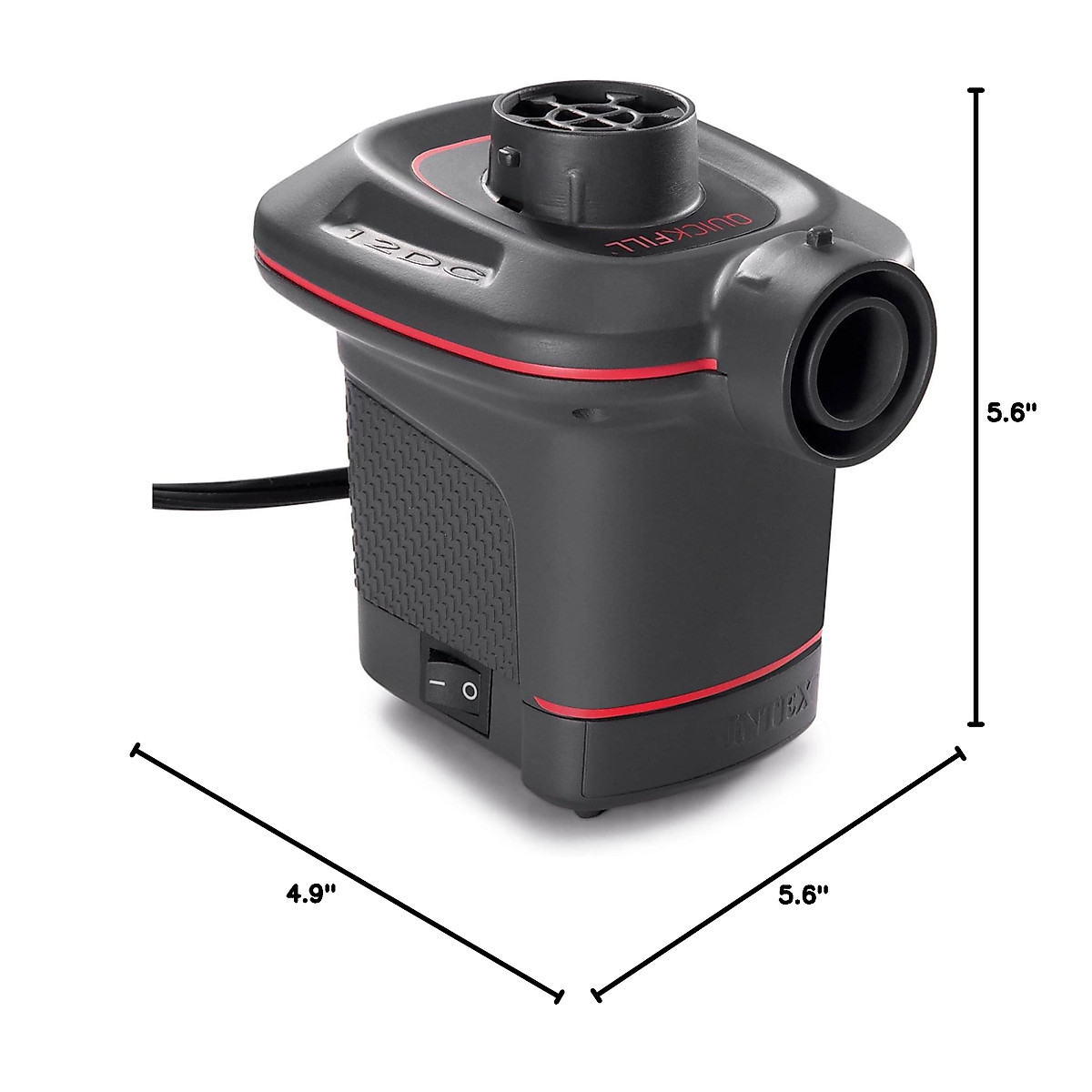 Intex Quick-Fill DC Electric Air Pump, 12V, Max. Air Flow 650 L/min