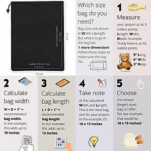 PALTERWEAR Drawstring Bag - Nylon Cinch and Ditty Stuff Pouch with Toggle (12 x 16-6 pack, Black)