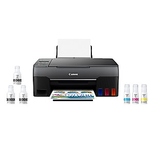 Canon G2260 All-in-One Wired Supertank (MegaTank) Printer | Copier | Scanner| USB Connectivity, Black, one Size (4466C002)