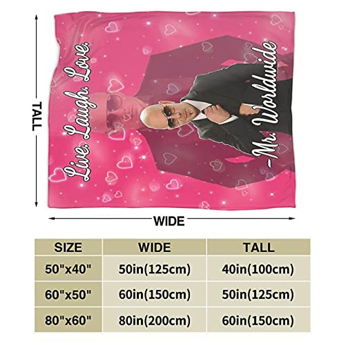 to Live Laugh Love Blankets Air Conditioning Blankets Sofa Blankets Flannel Blankets Throw Blanket 50"X40"