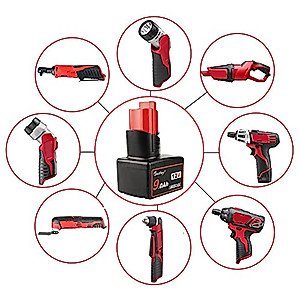 waitley 12V 9Ah Replacement Battery Compatible with Milwaukee M12 9.0Ah Power Tools