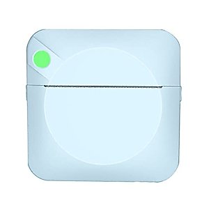 Wisoqu Mini Printer Pocket Mini Printer,200DPI Resolution Thermal Printing Ergonomic Printer,Wireless Mobile Photo Mini Printer Compatible with Android and iOS(Blue)