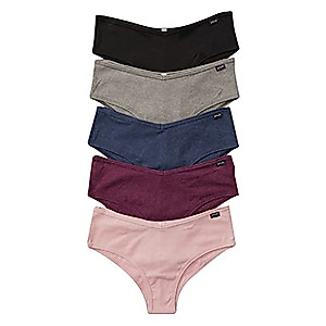 Victoria's Secret PINK Cotton Cheekster, 5 Pack Panties for Women (XXL)