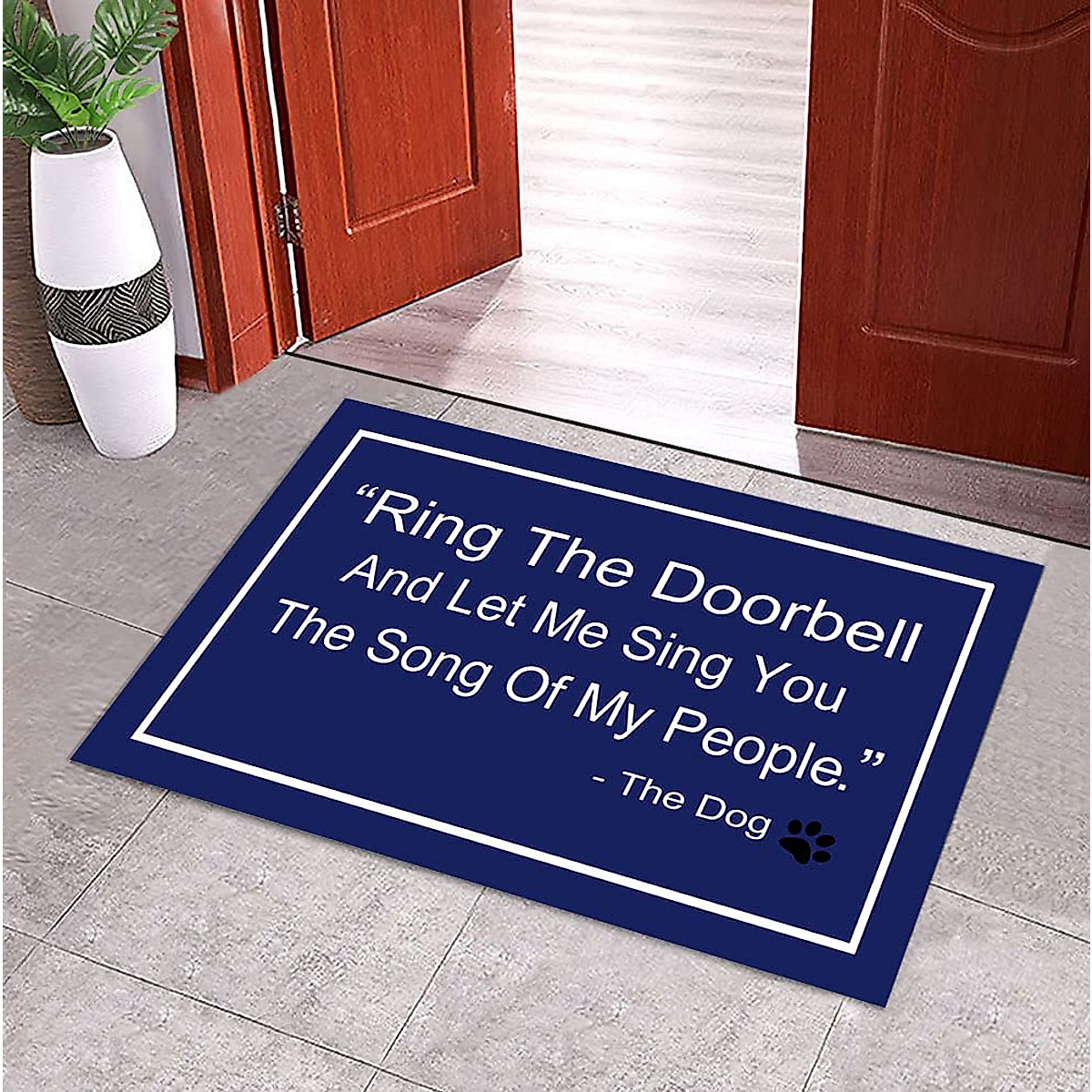 Let Me Sing You The Song of My People Doormat Non Slip Door Mats Thin Home Carpets for Front Door Kitchen Bedroom Garden, 23.6" x 15.7"