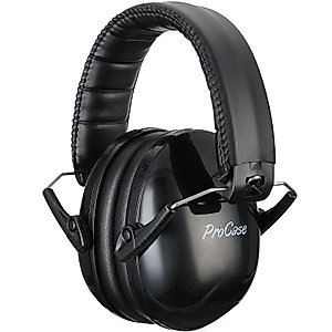 ProCase Kids Ear Protection, 21NRR Noise Cancelling Headphones for Kids Hearing Protection Safety Earmuffs for Autism, Sport Games, Concerts, Fireworks -Black