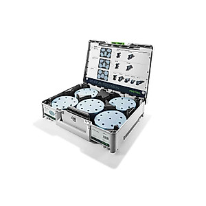 Festool 577126 Granat 5-Inch (125mm) Diameter SYS-STF D125 Sand Paper Set Sys3