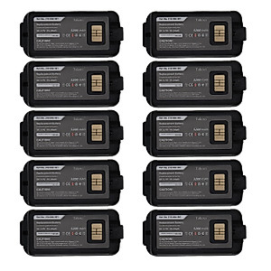 Youejoeq (10-pcs) Replacement Battery for Intermec CK70 CK71 CK75 Barcode Scanner Extended Capacity,fits Part no.1001AB01 1001AB02 318-046-001 318-046-011 AB18 Barcode Scanner 5200mAh