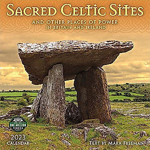 Sacred Celtic Sites 2023 Wall Calendar: And Other Places of Power in Britain and Ireland | 12" x 24" Open | Amber Lotus Publishing