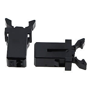 ZHYOHEN 10PCS Trash Can Lid Switch Lock Accessory Trash Can Lock Replacement Spare Part One-Touch Opening Locking Console Latch Vinyl Metal Hook Pin Sweeper Latch