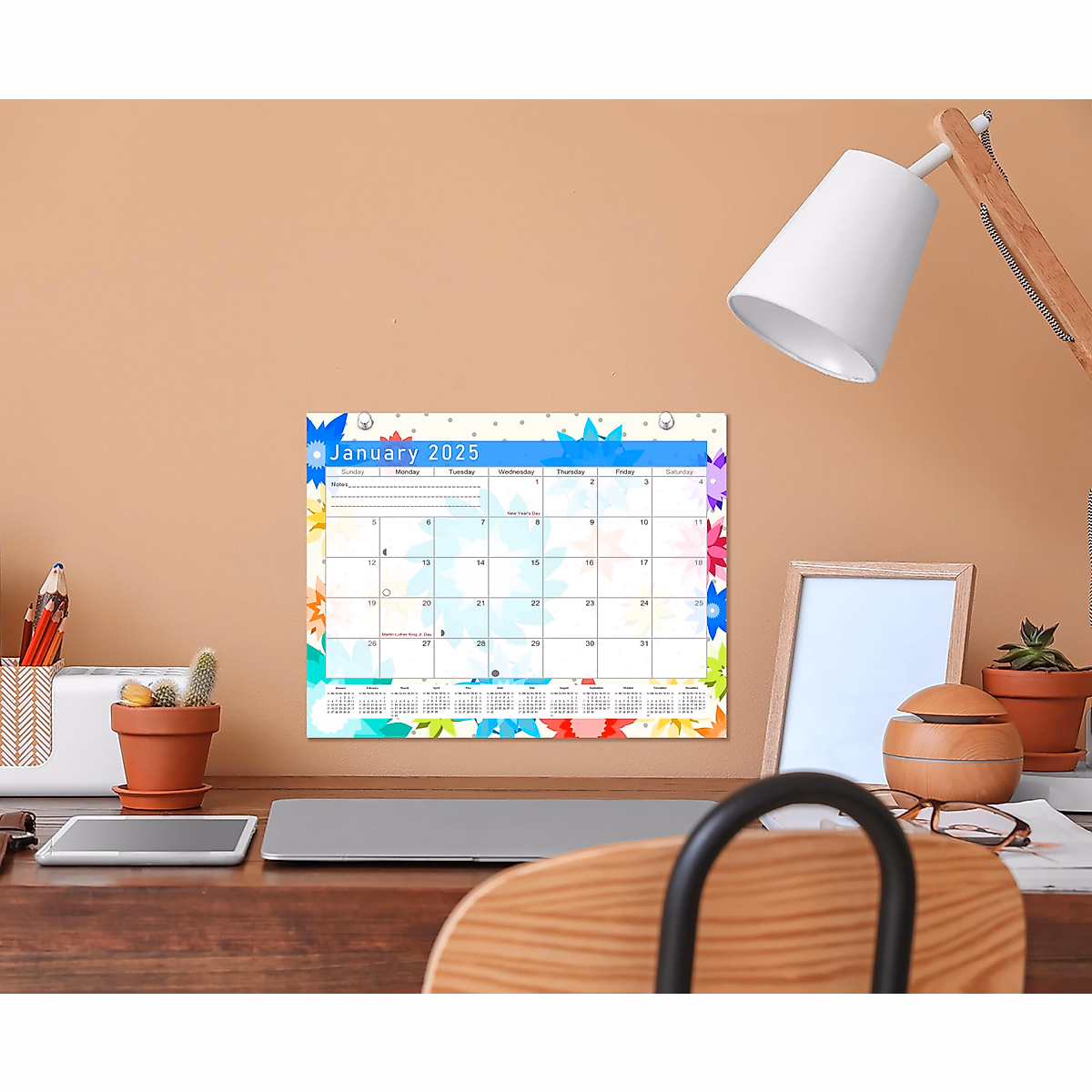2025 Monthly Magnetic/Desk Calendar - 12 Months DESKTOP/WALL Calendar/Planner - (Edition #07-01)