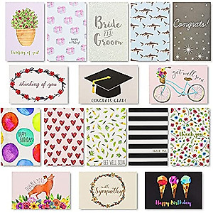 All Occasion Blank Greeting Cards with Envelopes, Assorted 48 Designs(4 x 6 in, 144 Cards)