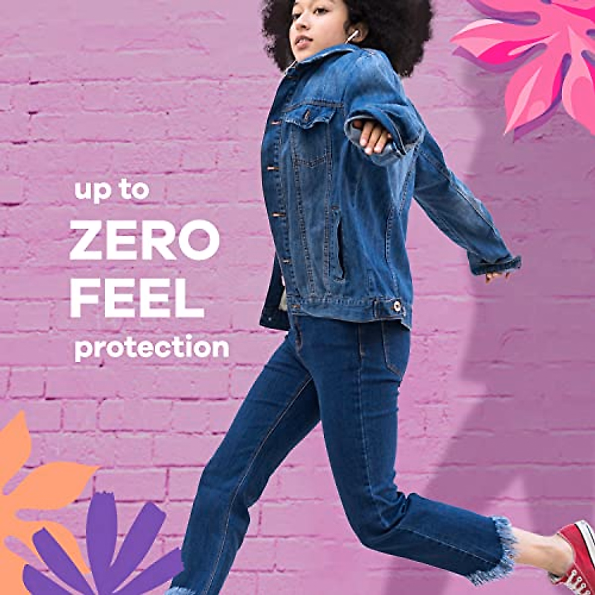 Always Radiant FlexFoam Pads for Women, Size 1, Regular Absorbency, up to 100% Leak & Odor Free Protection, with Wings, Scented, 42 Count