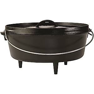 Lodge Tall Boy Tripod with 6 Quart Camp Dutch Oven and 12-Pack Aluminum Foil Dutch Oven Liners