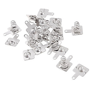 VNDEFUL 30 Pairs AA Battery Positive Negative Conversion Spring Plate