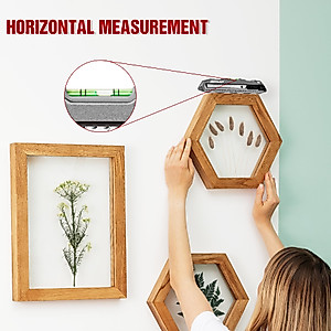 BECOWIN Multipurpose Utility Knife with Level and Ruler, Heavy Duty Metal Retractable Box Cutter Knife, 18MM SK5 Blade, Safety Lock Design for Measuring, Cutting Cartons, Cardboards and Boxes