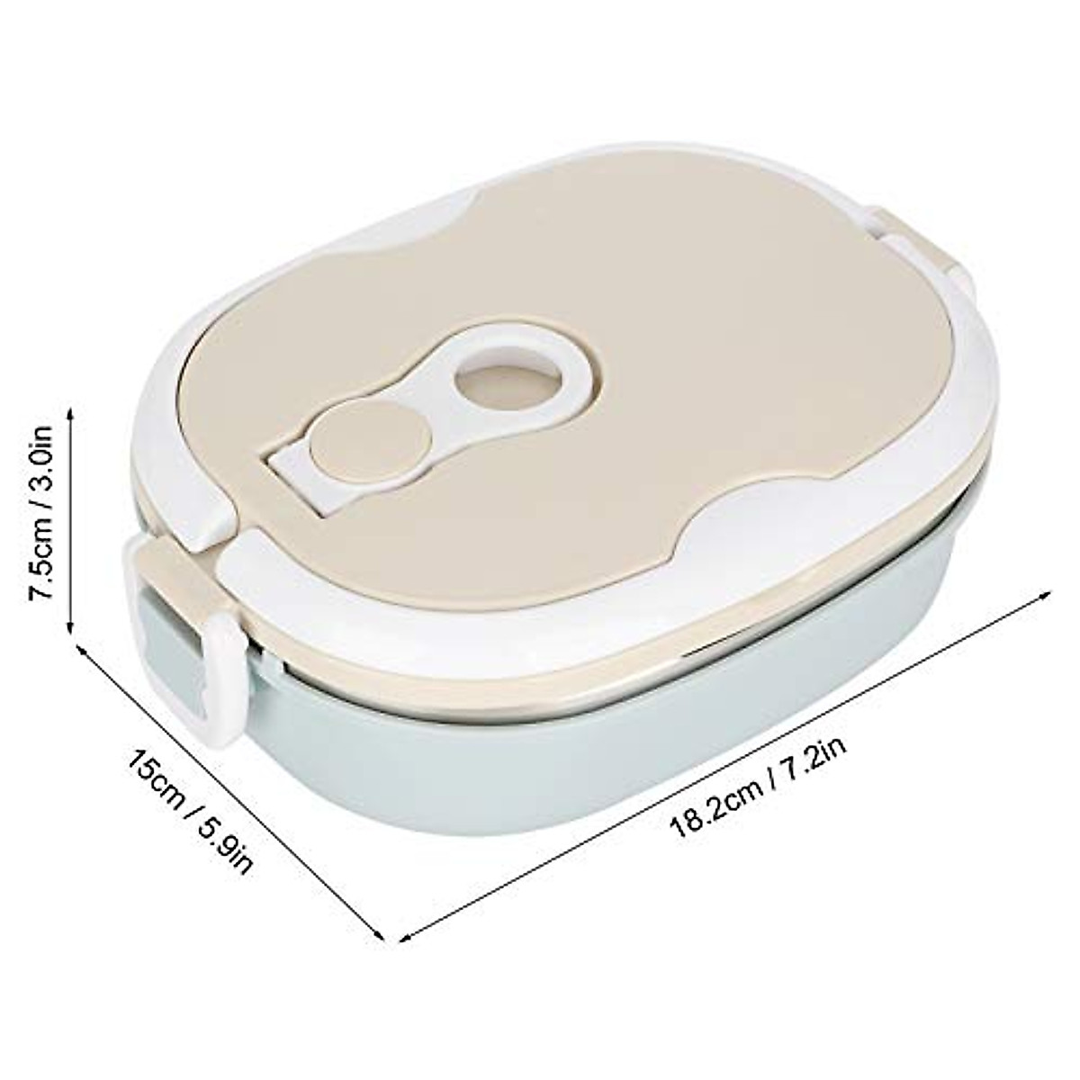 Bento Boxes, Lunch Box Portable Leakproof Stainless Steel Insulated Thermal Food Container Compartment Lunch Box for Student Children Work(Single Layer 900ml)