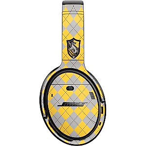 Skinit Decal Audio Skin Compatible with Bose QuietComfort 35 II Headphones - Officially Licensed Warner Bros Hufflepuff Crest Design