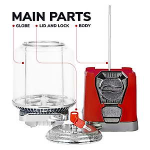 Gumball Vending Machine with Metal Stand & 200 pcs Bouncy Balls Refill - Bubble Gum Vending Machine for Kids, Stand & Balls Bundle - Coin Gumball Machine