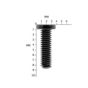 12x Replacement Black Laptop Screws M2x8mm M2x8L PM2.0X8.0 Philips Drive Screw