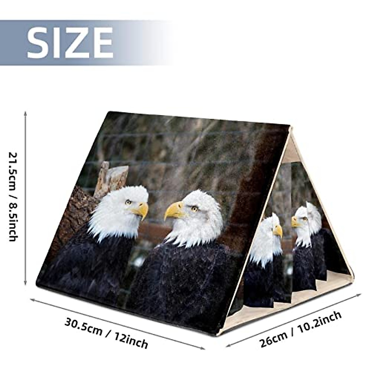 Y-DSIWX Guinea Pig Hideout House Bed, Bald Eagles Animal Rabbit Cave, Squirrel Chinchilla Hamster Hedgehog Nest Cage