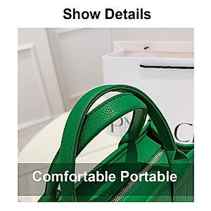 knzdvoy Women's The Tote Bag, Large Satchel Tote Bag for Autumn Winter Tote Bag Fashion Large Capacity Messenger Bag (10.6'' L X 9''H X 4.3'' T,Black)