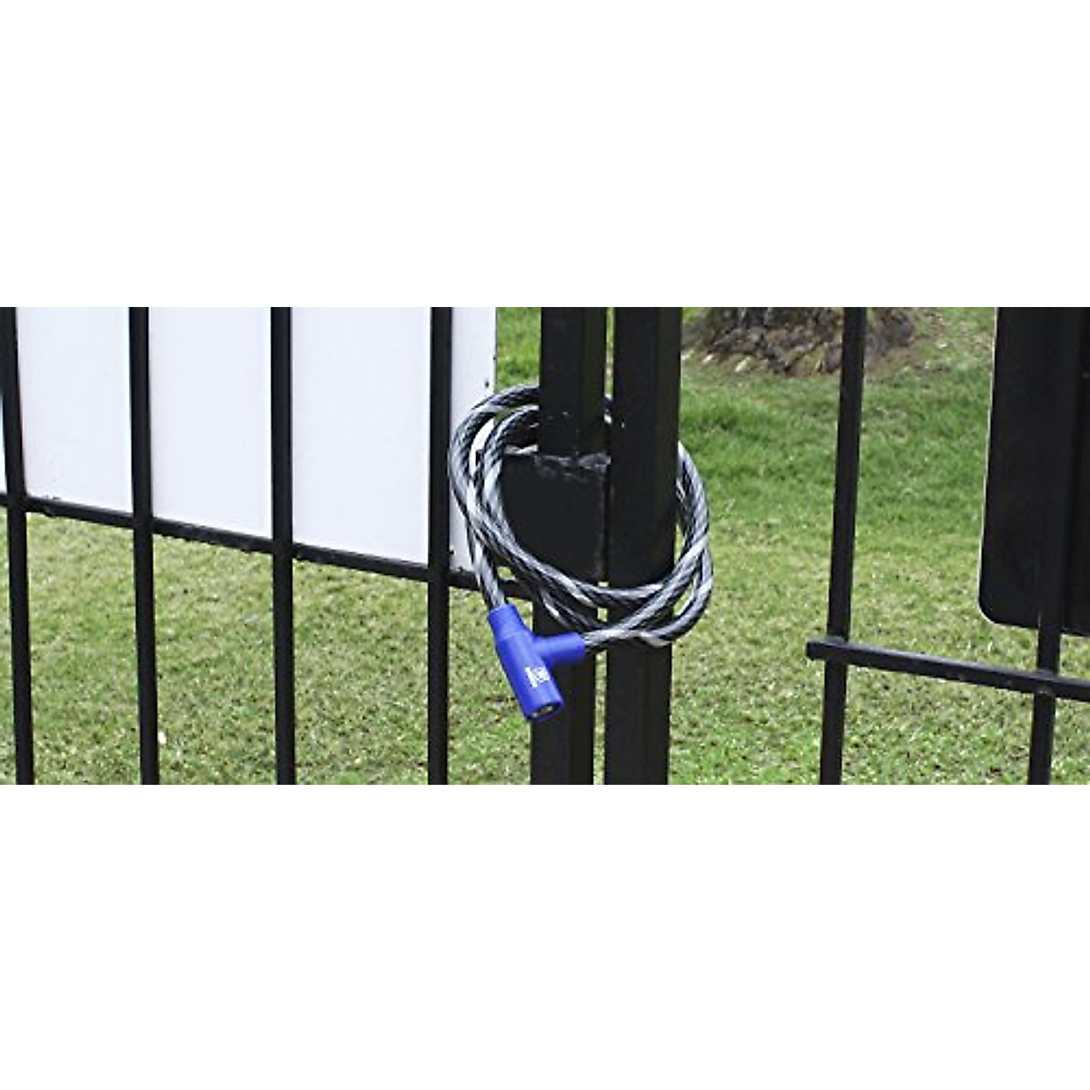 Brinks 675-65801 5/8 inch x 6' Commercial Braided Cable, M1 Keyway, Black, Blue