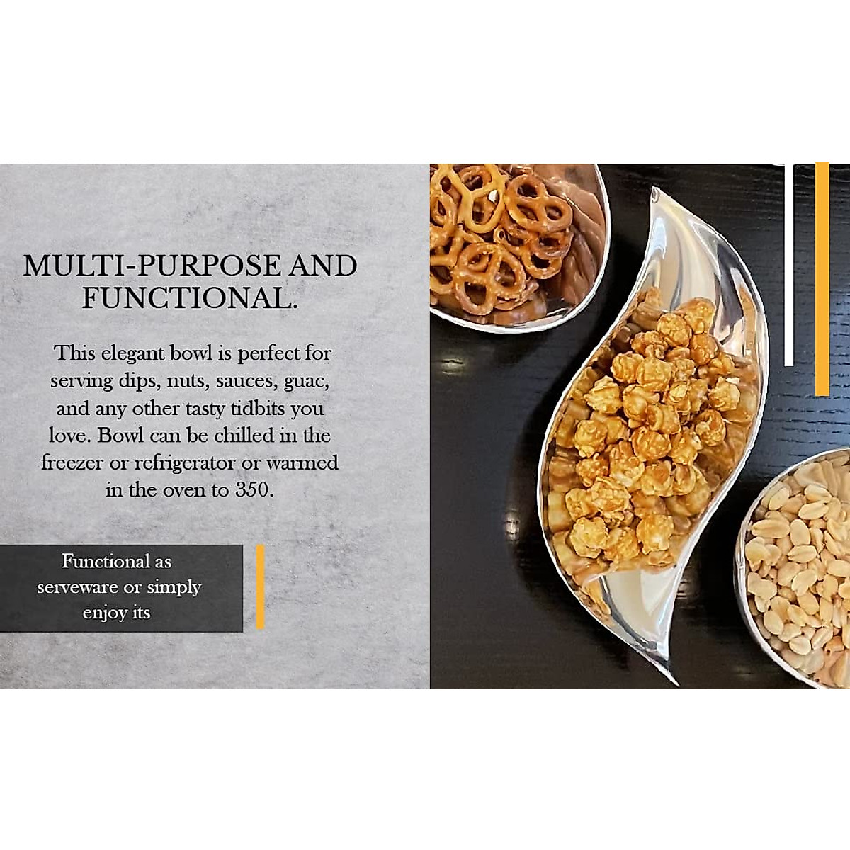 Choixe Wavy Snack/Nut Bowl. Multi-Purpose, Minimalist, Eco-Friendly, Handcrafted.