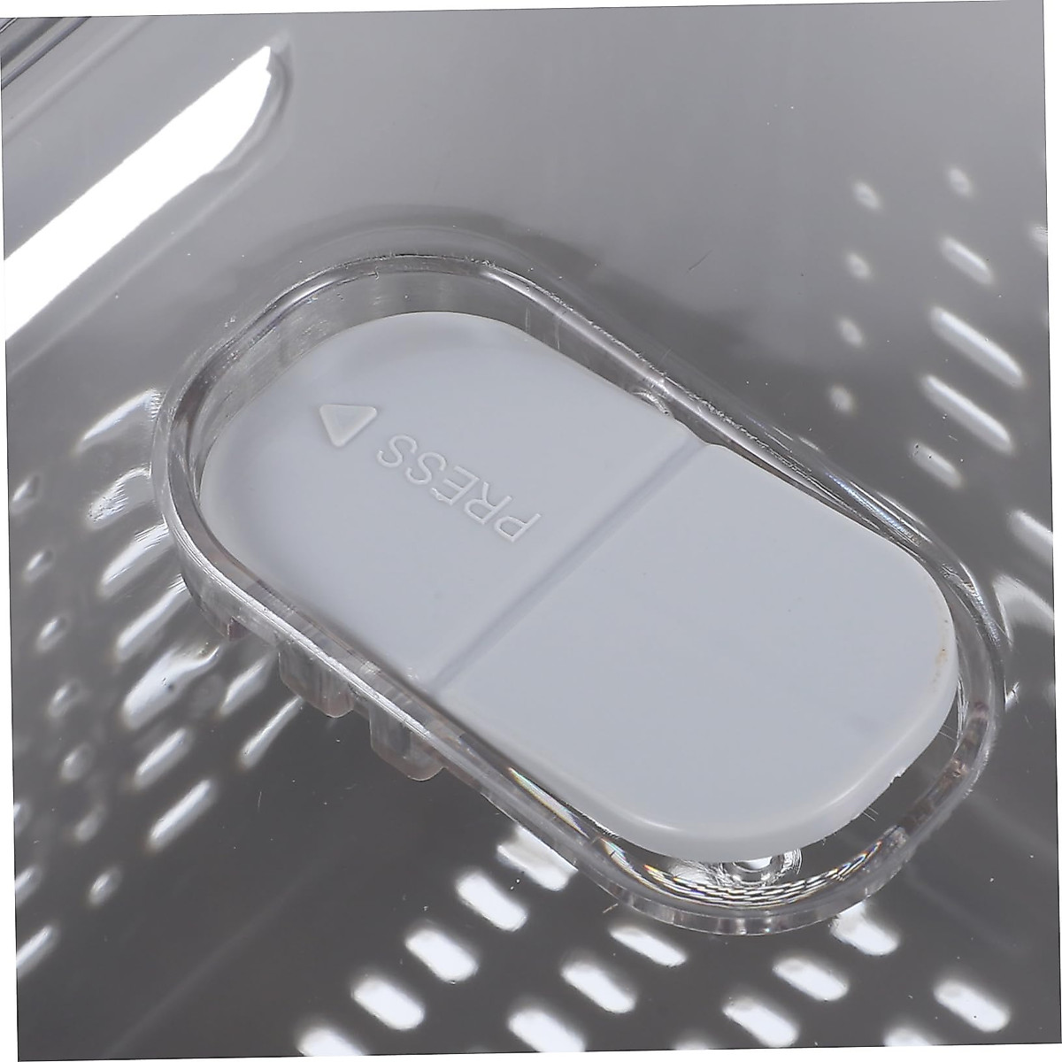 UPKOCH Drained Vegetable Basket Glass Container with Lid Fruit Containers with Lids Glass Fruit Vegetable Strainer Container Fruit Washing Basket Food Storage Bin Produce Keeper Pp Grey