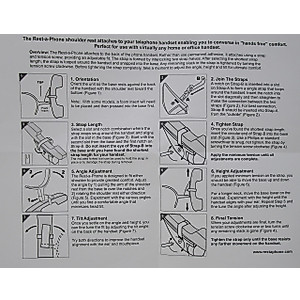 Rest-A-Phone Telephone Shoulder Support Rest Black