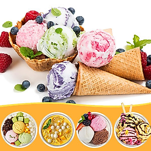 Replacement For Ninja Creami Deluxe Pints and Lids-4 Pack-24OZ Ice Cream Maker Pints Compatible with Ninja NC501 NC500 Series,11-in-1 Creamy Ice cream Containers Cups Dishwasher Safe