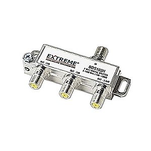 Extreme 3 Way Unbalanced HD Digital 1GHz High Performance Coax Cable Splitter - BDS103H