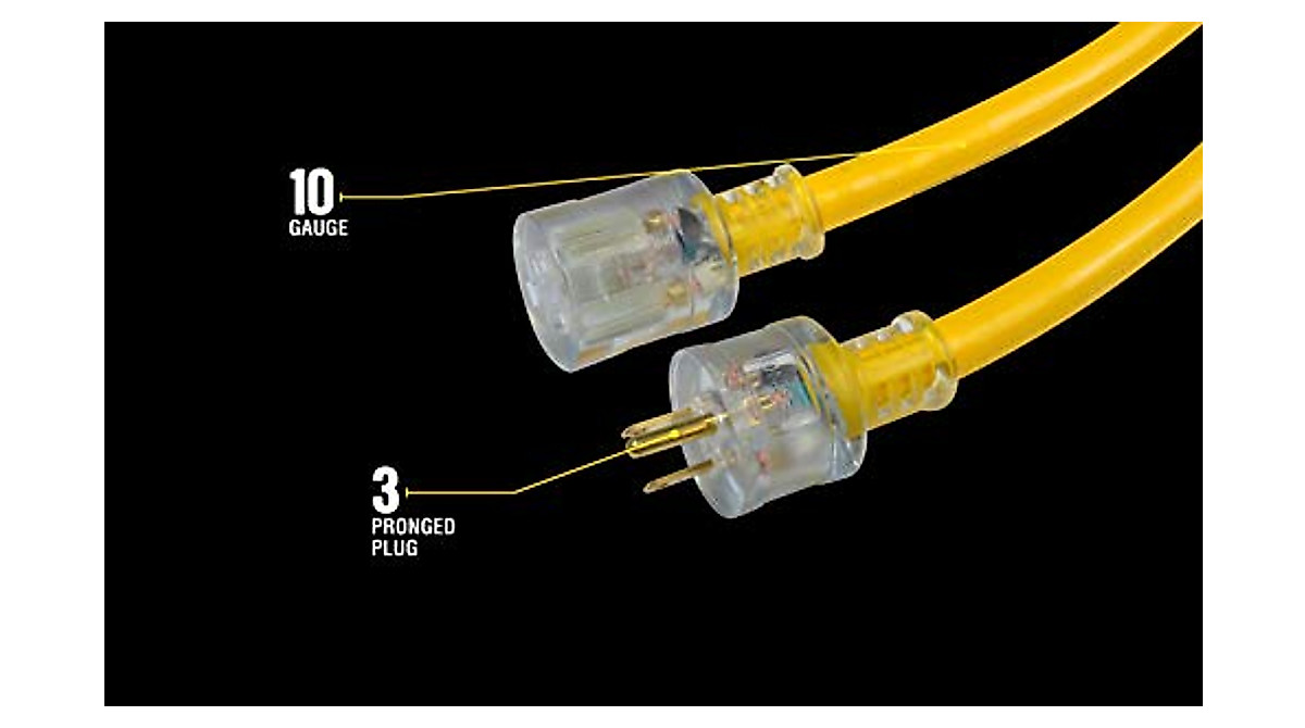 Yellow Jacket 50ft Heavy-Duty Contractor Extension Cord