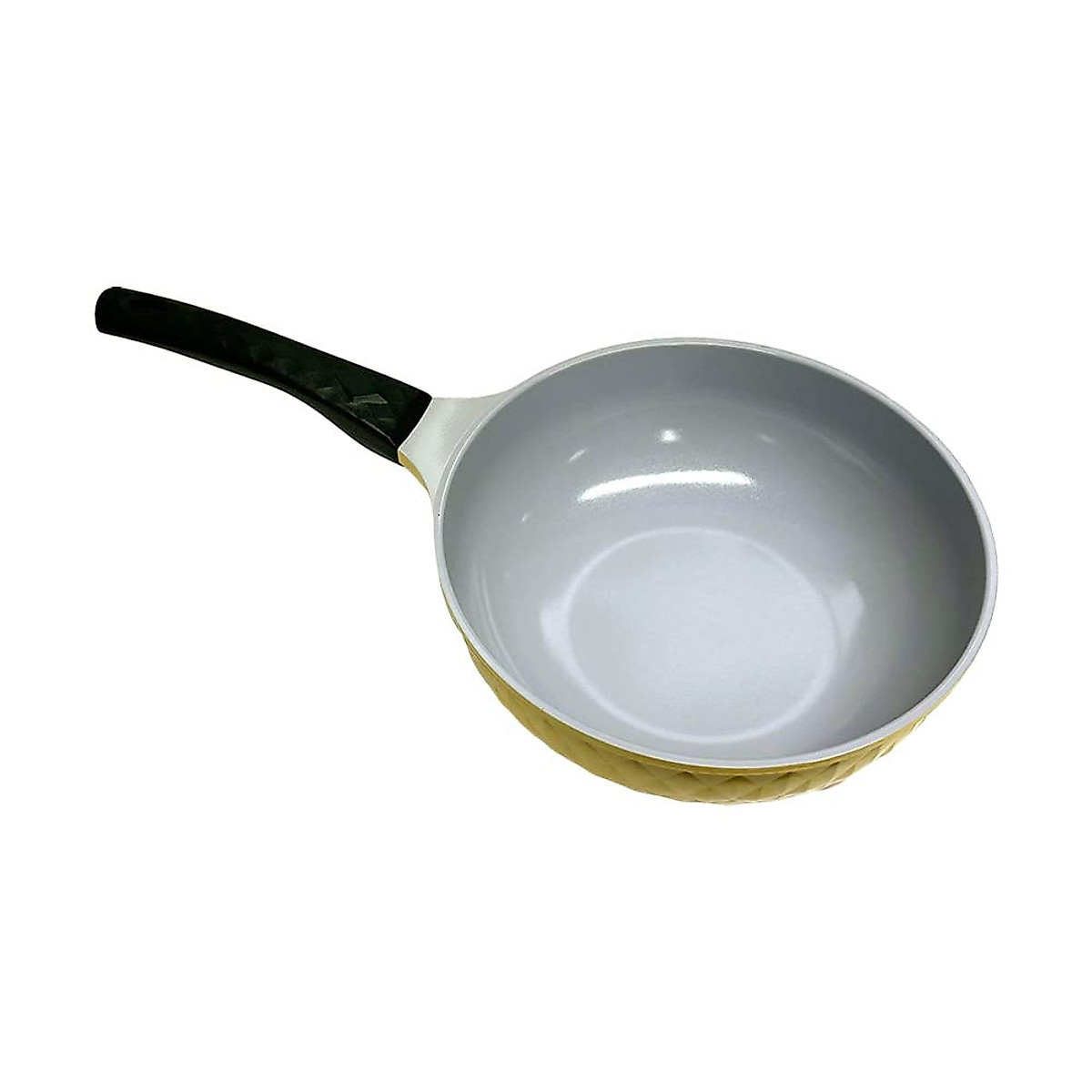 |MADE IN KOREA| 10" Ceramic Coating Interior and Exterior Cooking Wok, Pan Set